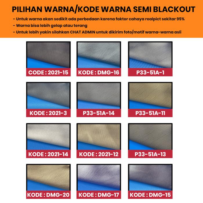 Promo Nove - Roman Bars Shades - Tirai Minimalis - Ukuran Custom - SEMI ...