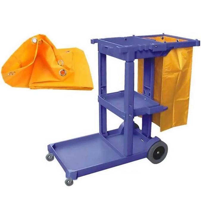 Jual Bag Yellow Storage Cart Trolley untuk Janitorial Kantong Kuning ...
