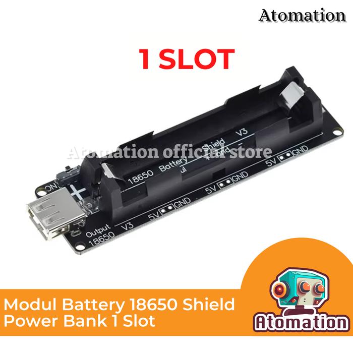 Jual Modul Battery Shield Baterai 18650 Power Bank PowerBank Output 5V ...
