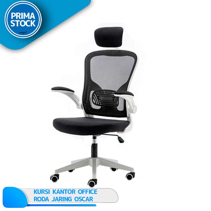 Promo KURSI KERJA KANTOR OFFICE RODA JARING MESH HIDROLIK MANAGER STAF ...