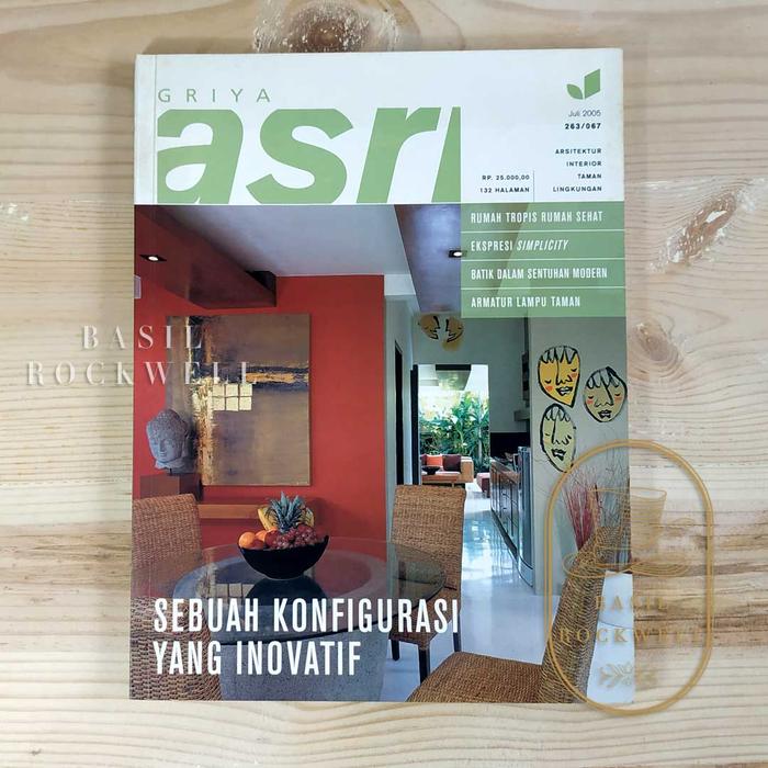 Jual Griya Asri Majalah Arsitektur Edisi Juli 2005 Desain Interior ...