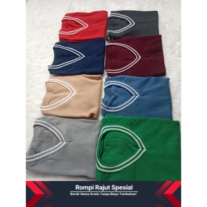 Jual Rompi Rajut Anak Sekolah Laki Laki Perempuan Model Vest TK/PAUD SD ...