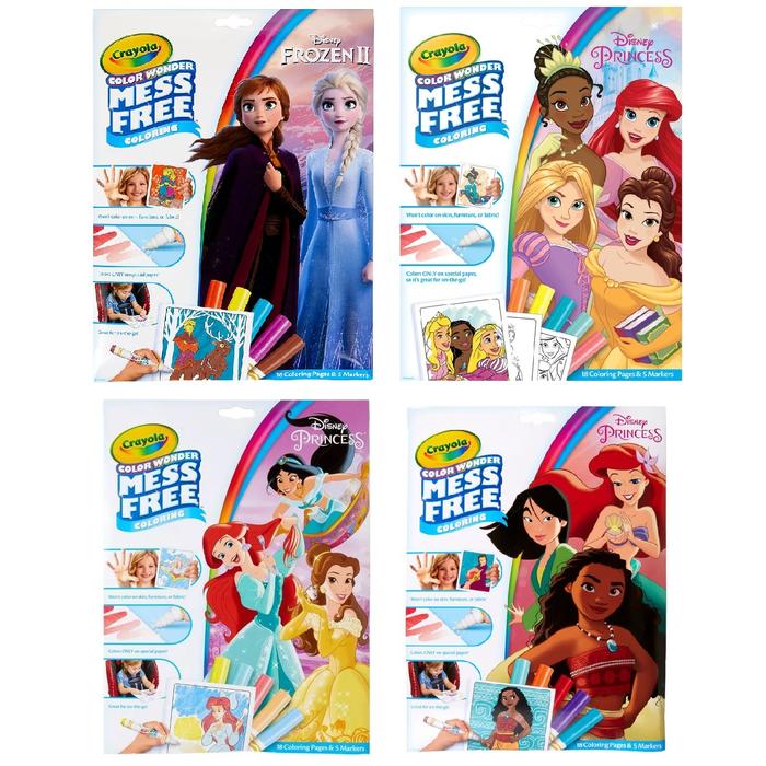 Jual Crayola Color Wonder Mess Free Coloring Kit Disney Princess Color ...