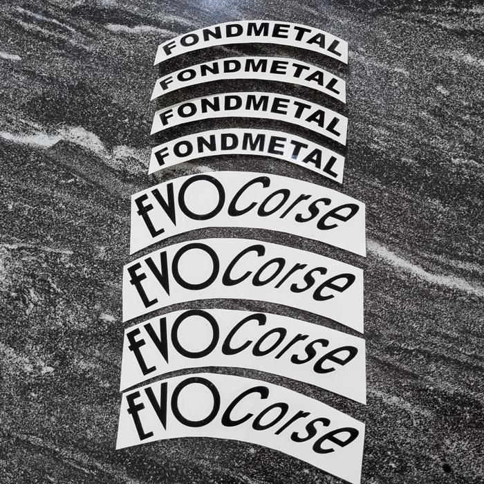 Jual stiker velg mobil Evo Corse Fondmetal - Hitam - Kab. Tangerang ...