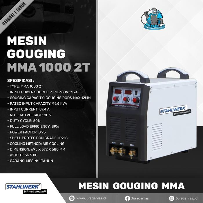 Jual Mesin Gouging MMA 1000 2T STAHLWERK - Jakarta Pusat - Juragan Las ...