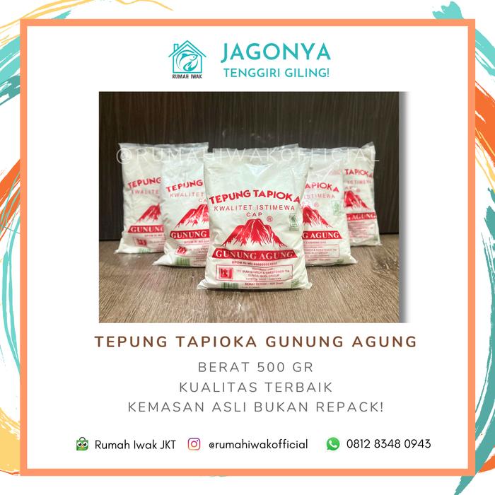 Jual Tepung Tapioka Gunung Agung 500 gram / Tepung Sagu Rose Brand Cap ...