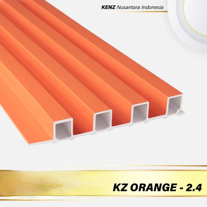 Jual Wpc Wallpanel panel dinding warna warni 3m - Orange, 95cm ...