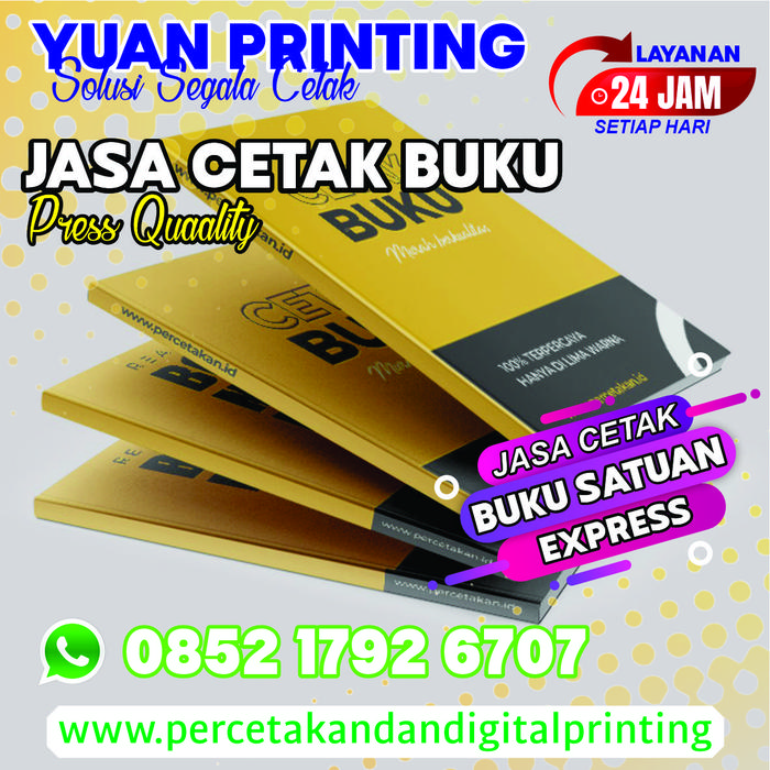 Jual Cetak Buku Satuan Bahan HVS WARNA / HITAM PUTIH - Jakarta Timur ...