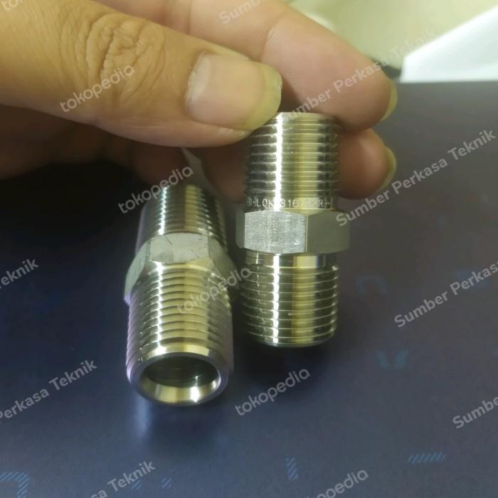 Jual nepel reducer class 3000 ss304 drat 1/2 x 3/8 inch - Jakarta Barat ...
