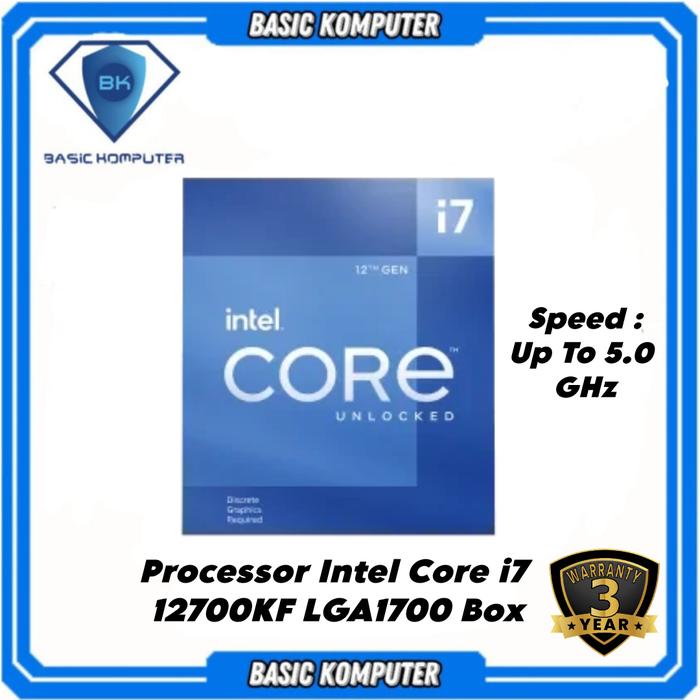 Jual PROCESSOR INTEL CORE i7 12700KF 3.6 GHz BOX SOCKET 1700 GARANSI ...