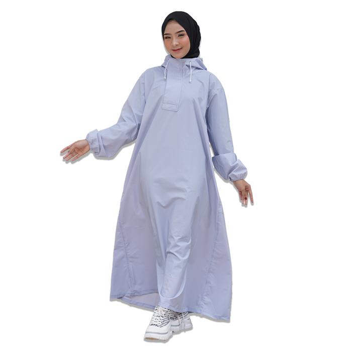 Jual Jas Hujan Guyur Model Gamis rok dengan zipper Bahan premium (Bahan ...