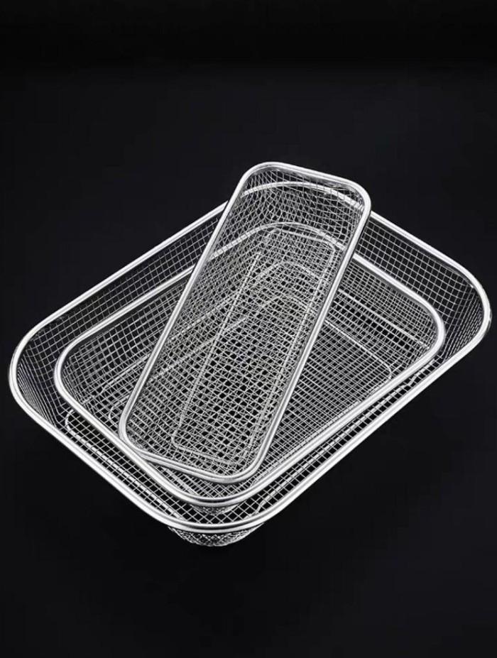 Jual Keranjang Saringan Kotak Stainless Steel Peniris Gorengan Makanan ...