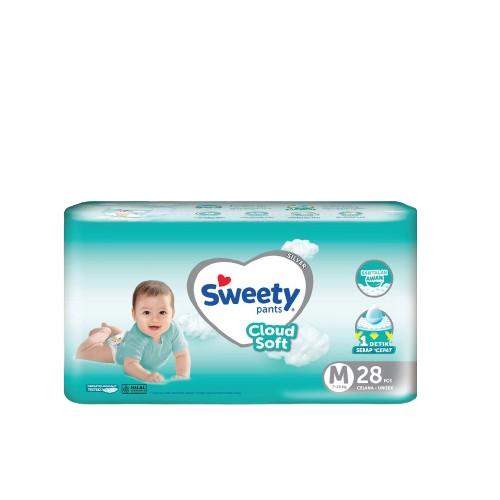 Jual SWEETY SILVER PANTS CLOUD SOFT POPOK BAYI TIPE CELANA (S36 / M28 ...