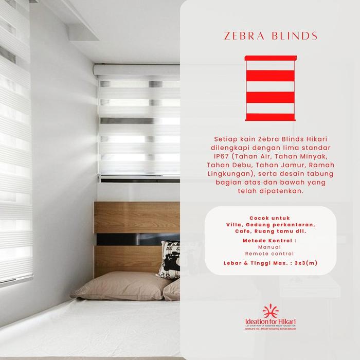 Jual Zebra Blinds / Combi Blind / Tirai Gulung HIKARI - Jakarta Barat ...