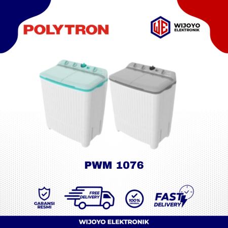 Jual POLYTRON MESIN CUCI 2 TABUNG PWM 1076 10 KG - Jakarta Barat ...