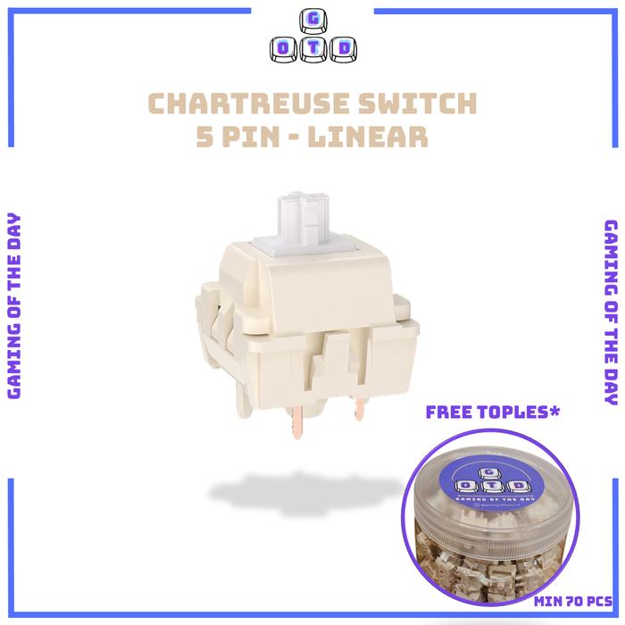 Promo Royal Kludge RK Chartreuse Linear Mechanical 5 Pin Switch ...