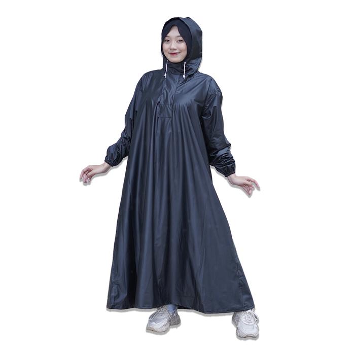Jual Jas Hujan Guyur Model Gamis rok dengan zipper Bahan premium (Bahan ...