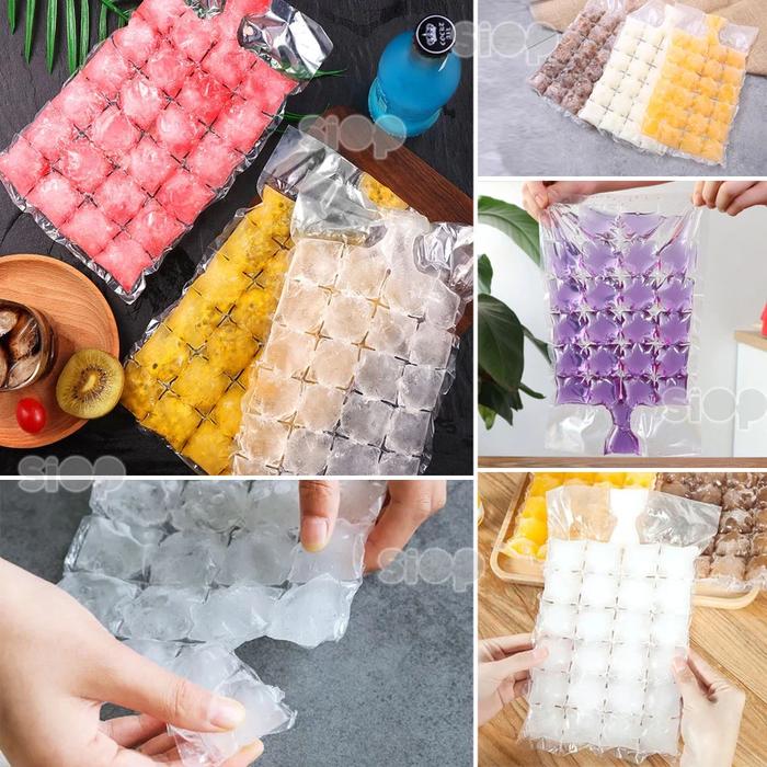 Jual Kantong Kantung Pembuat Es Batu Sekali Pakai Plastik Cetak Es Susu ...