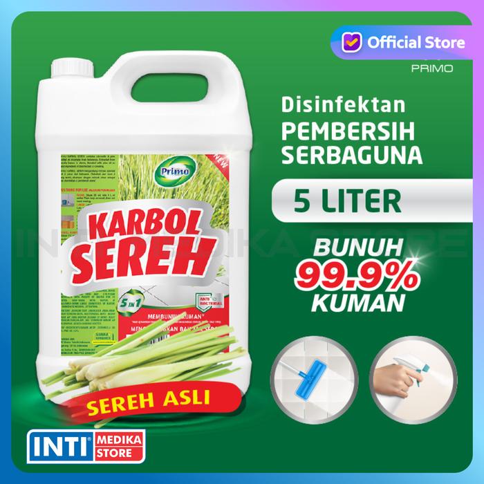 Promo PRIMO - Karbol Sereh ORIGINAL 5 Liter | Disinfektan Pembersih ...