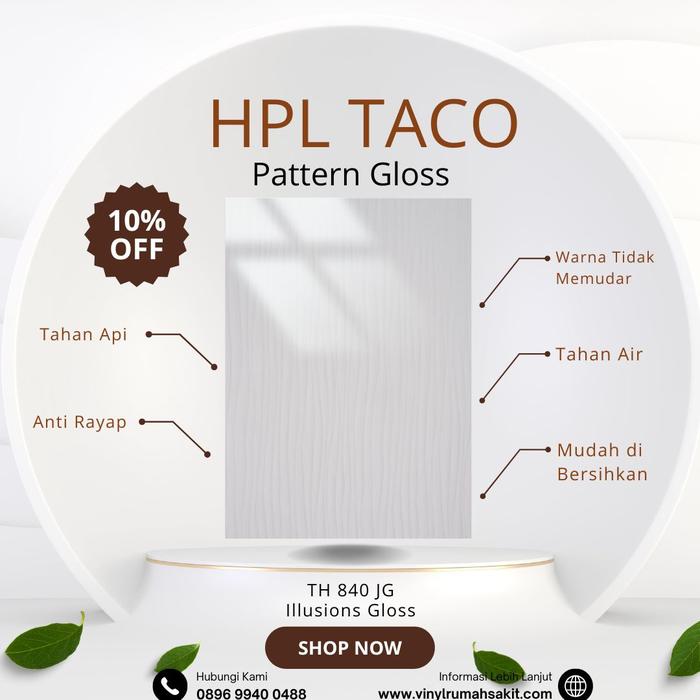 Jual HPL Taco kode TH 840 JG - Illusions Gloss [Pattern Gloss] - Kota ...