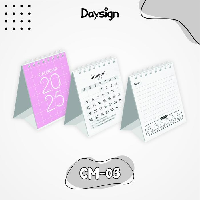 Jual Kalender Mini / Calendar Meja Duduk Mini Memo Bisa Custom - Kota ...