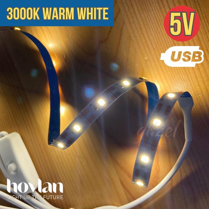 Jual Paket Led Strip 5V USB 2835 60 Mata Portable Powerbank Tv Laptop ...