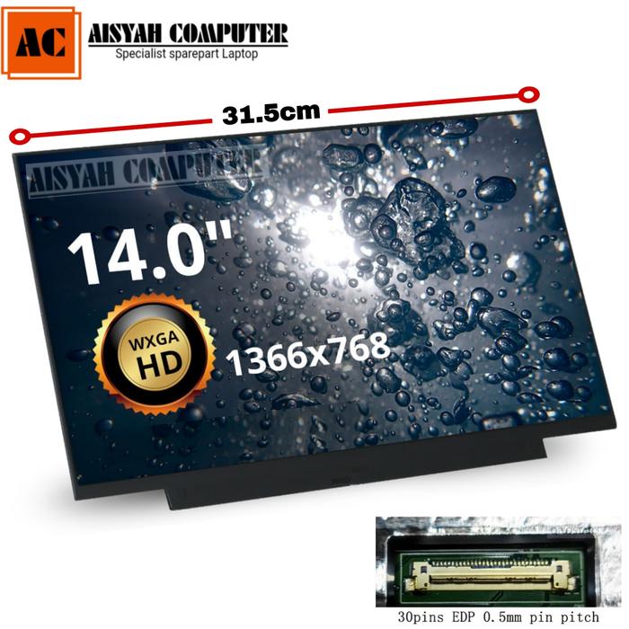 Jual LAYAR LCD LAPTOP ADVAN SOULMATE Model: 1405 - 14inc Small No screw ...