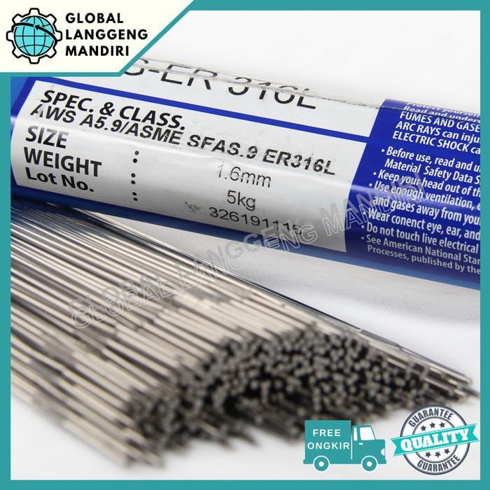 Jual KAWAT LAS ARGON CPROWELD TIG ER316L 1.6MM (1KG) / ER 316L FILLER ...