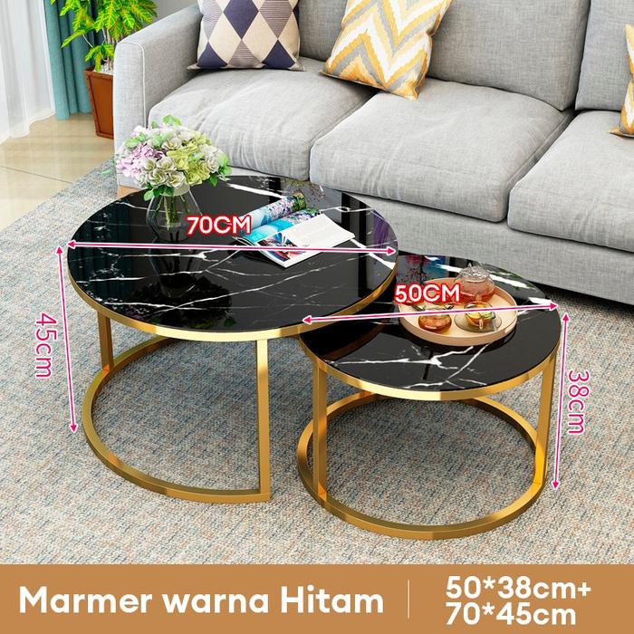 Jual IH Meja Tamu Meja Ruang Tamu Marmer Meja Bulat Minimalis Meja ...