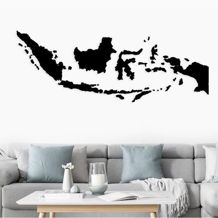Jual Peta Indonesia | Wall Sticker Acrylic Timbul | Dekorasi Hiasan ...