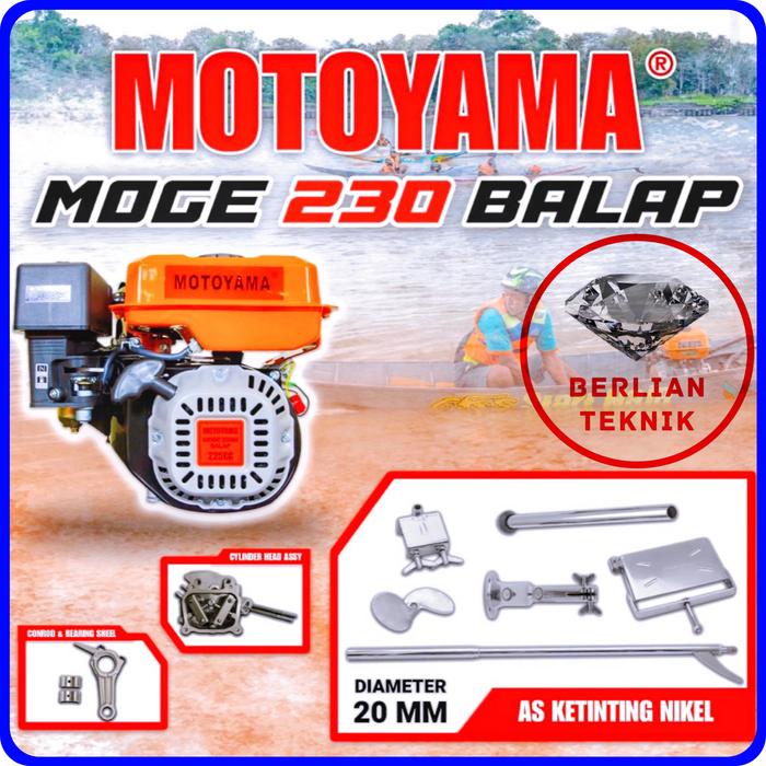 Jual Mesin Penggerak Bensin Engine Gasoline Motoyama Moge 230 / 8 HP ...