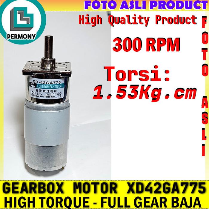 Jual XD42GA775 Motor Gearbox RS775 XD-GA775 - 300_Rpm - Jakarta Pusat ...