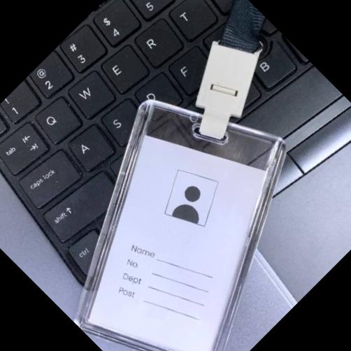 Jual Holder Id Card Acrylic Id Card Tempat Kartu Member 2 Muka By Jafso ...