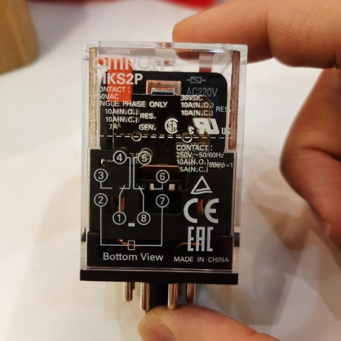 Jual ORIGINAL Relay Omron MK2P-I / MK2P / MKS2P 220V 8PIN - 24VDC - Kota Depok - SAMBER BLEDEG ...