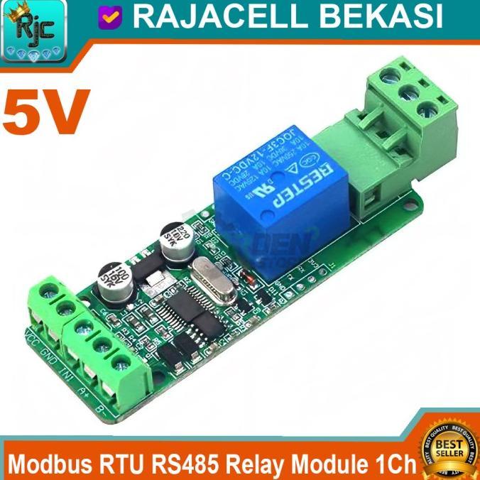 Jual Modbus RTU RS485 Relay Module 5V 12V 1 2 4 8 Channel TTL ...