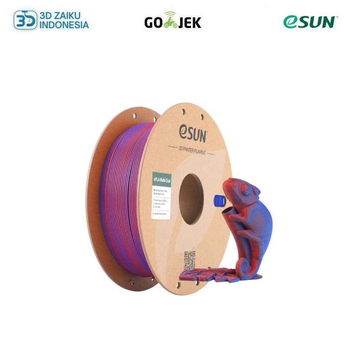 Jual eSUN PLA Matte Dual Color 3D Filament Warna Soft Neat Winding ...