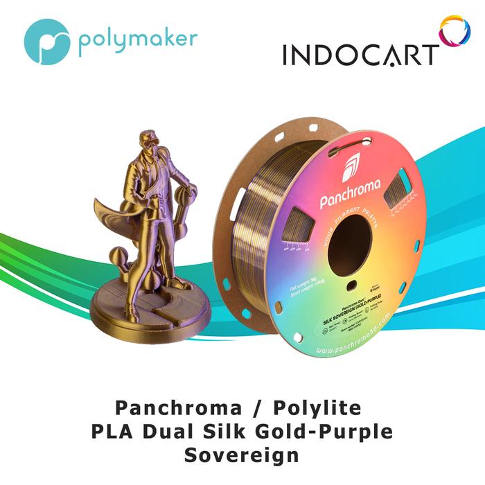 Jual 3D Printer FILAMENT Polymaker Panchroma/PolyLite Dual Color Silk ...