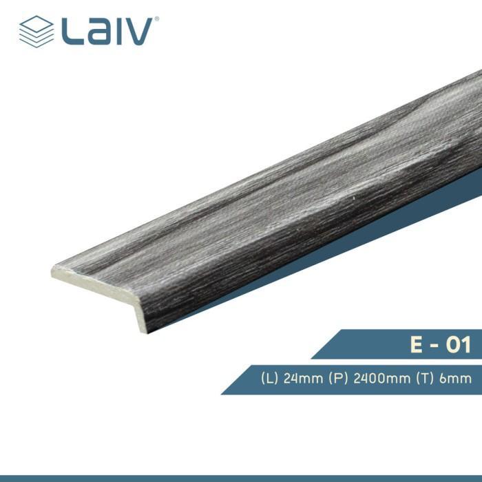 Jual [LAIV] Lis Ending List Siku L PVC Step Nosing Lantai Tangga Vinyl ...