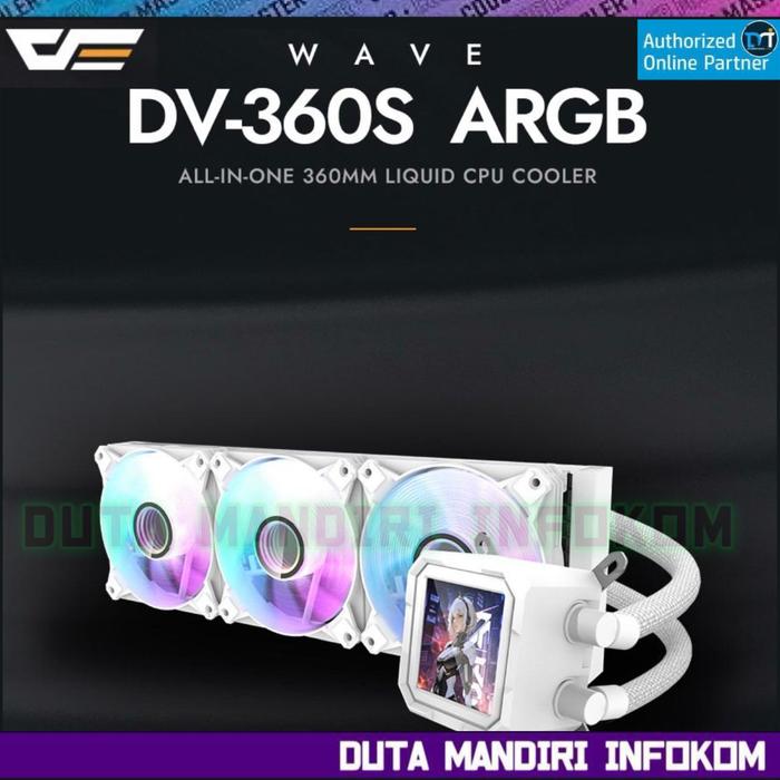 Promo darkFlash WAVE DV240S DV360S ARGB - AIO Liquid CPU Cooler with LCD Display I DV-240S I DV ...