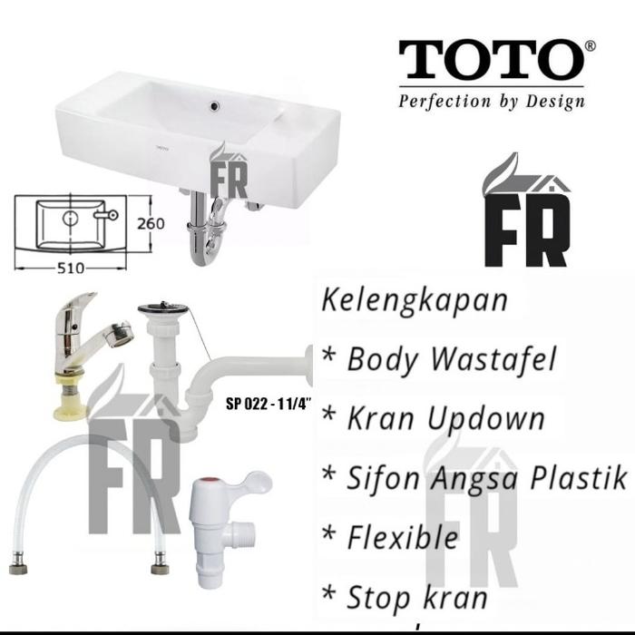 Jual paket lengkap wastafel Toto LW 248 JT1 - paket B - Jakarta Selatan - FATYRA STORE | Tokopedia