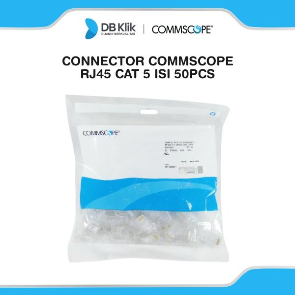 Jual Connector Commscope RJ45 Cat 5 - Konektor AMP RJ45 Cat5 isi 50pcs ...