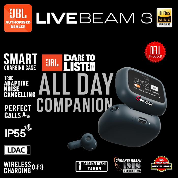 Promo JBL Live Beam 3 / Live Beam3 True Wireless Noise-Cancelling ...