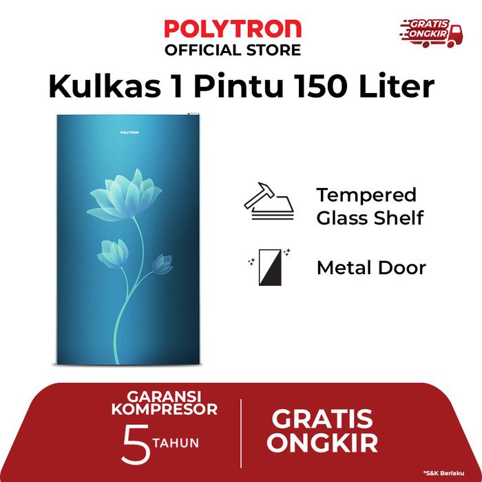 Promo POLYTRON Kulkas 1 Pintu Beauty metal door 150 liter PRB 159 ...