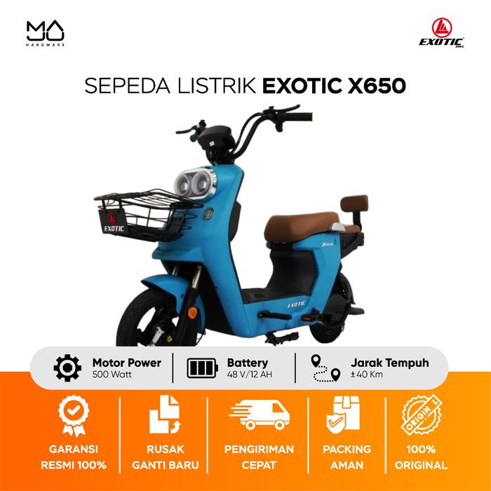 Jual Sepeda Listrik EXOTIC X650 By Pacific 500 Watt Electric E Bike ...