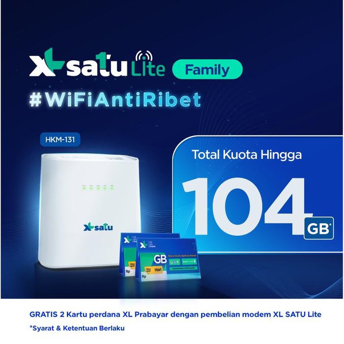 Jual HKM 131 XL Satu Lite Modem HKM131 Wifi 4G LTE Free Kuota - Family ...