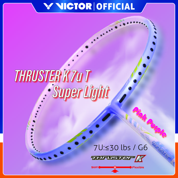 Promo Raket badminton VICTOR THRUSTER K 7U T / TK-7U T / TK 7u Cicil 0% ...