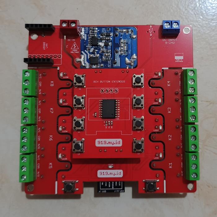 Jual Modul Relay 8CH LAN Ethernet + Remote RF433MHz + Button + Stepdown ...
