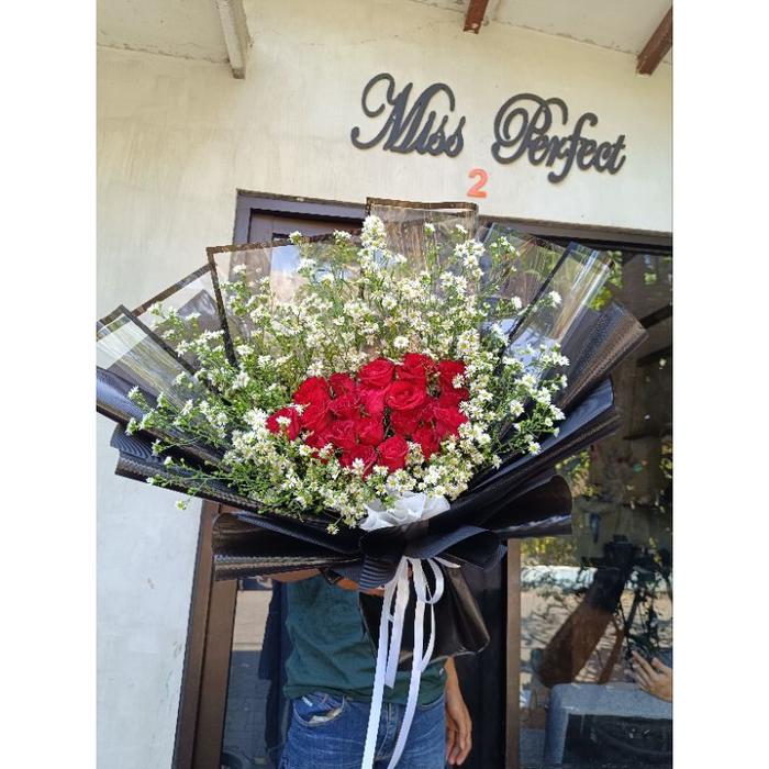 Jual Buket Bunga ASLI FRESH flower SURABAYA LARGE SIZE - 20redrose ...