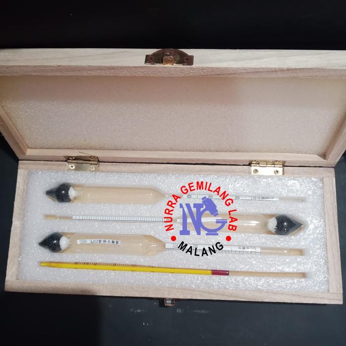 Jual Alkoholmeter / Alcoholmeter 1 set Case Kayu - Kota Malang - Ophin ...