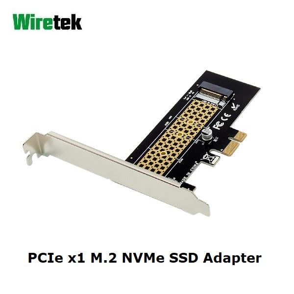 Jual PCI Express x1 M.2 NVMe SSD Adapter WIRETEK - Jakarta Pusat ...